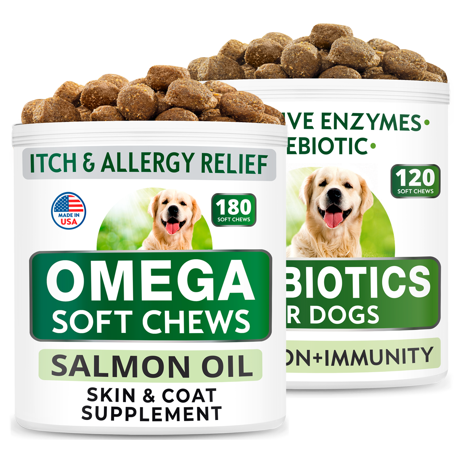 Omega & Probiotics Chews Set - Bark&Spark